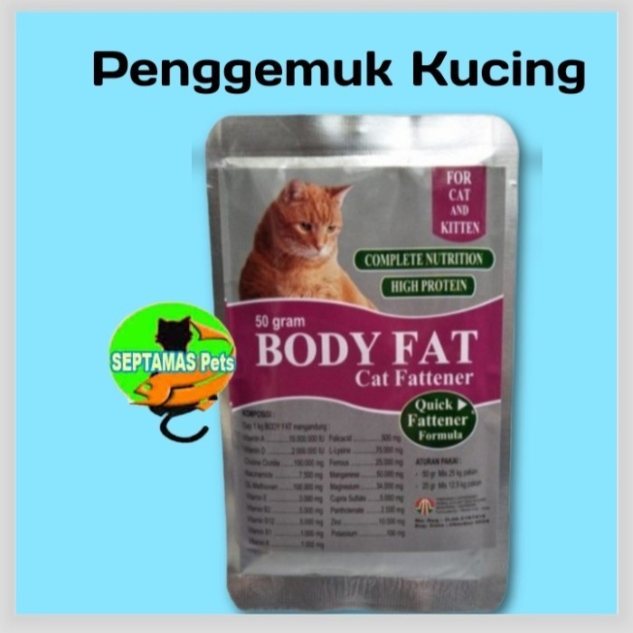 Jual body fat obat vitamin kucing Obat penggemuk pada kucing | Shopee ...