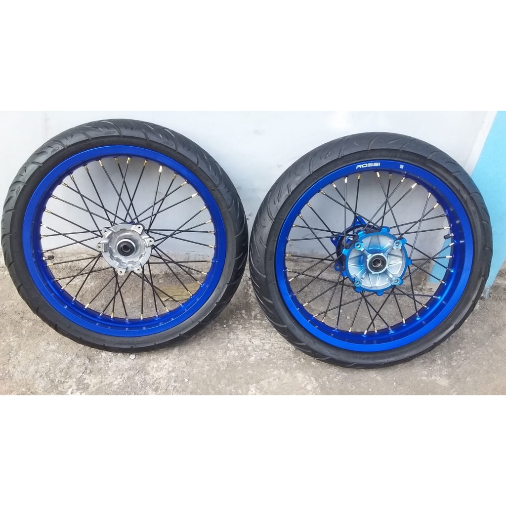 Jual VELG SET BAN SET SUPERMOTO CRF150L VELG SEMI CACING 215 250 CRF150 ...