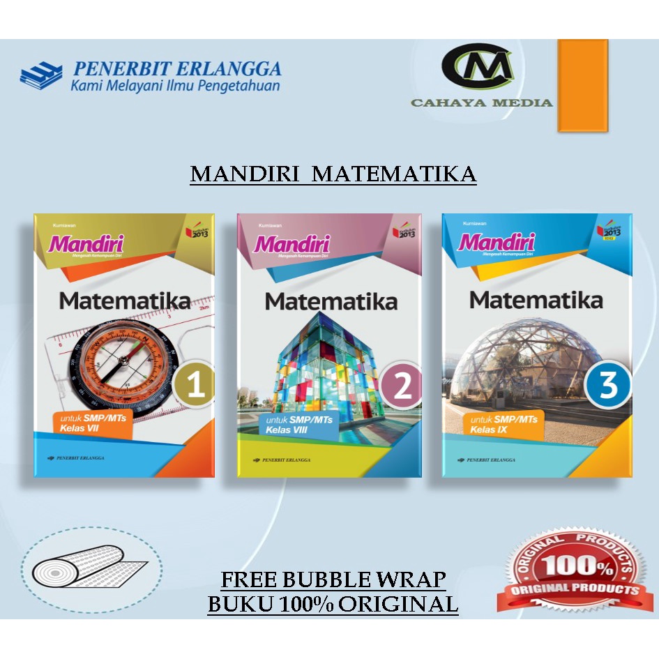 Jual BUKU MANDIRI MATEMATIKA KELAS 7 8 9 ERLANGGA ORIGINAL | Shopee Indonesia