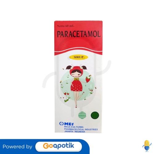 Jual PARACETAMOL MEF 120 MG/5 ML SYRUP 60 ML | Shopee Indonesia