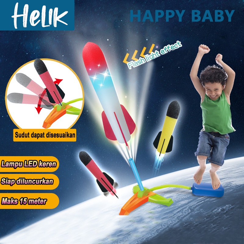 Jual Mainan Peluncur Roket Set Permainan Pedal Olahraga Luar Ruangan ...