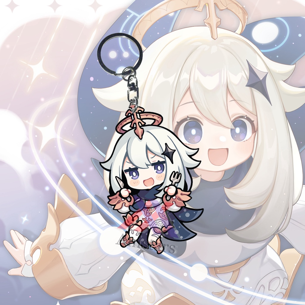 Jual Gantungan Kunci Genshin Impact Paimon - Key Chain - Souvenir ...