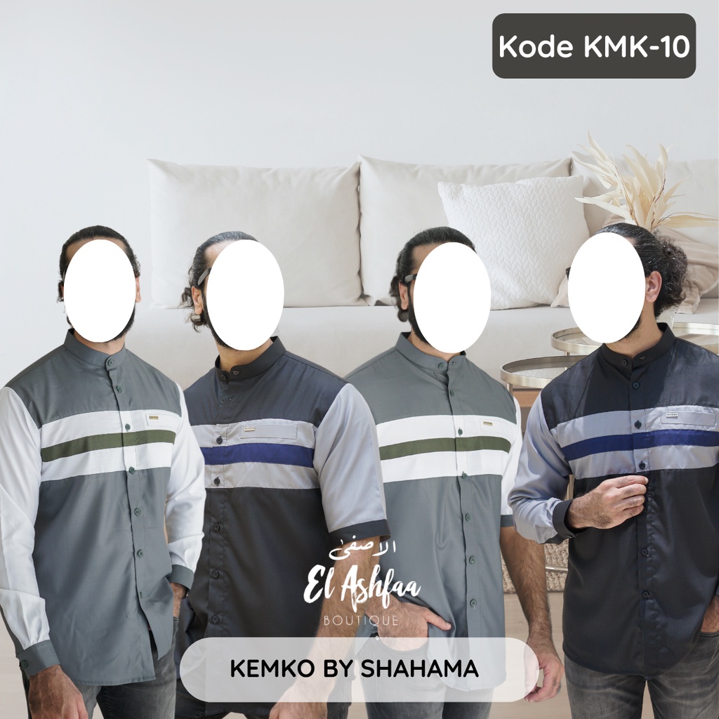 Jual Kemko by Shahama | Kemeja Koko Shahama KMK-010 - El Ashfaa ...