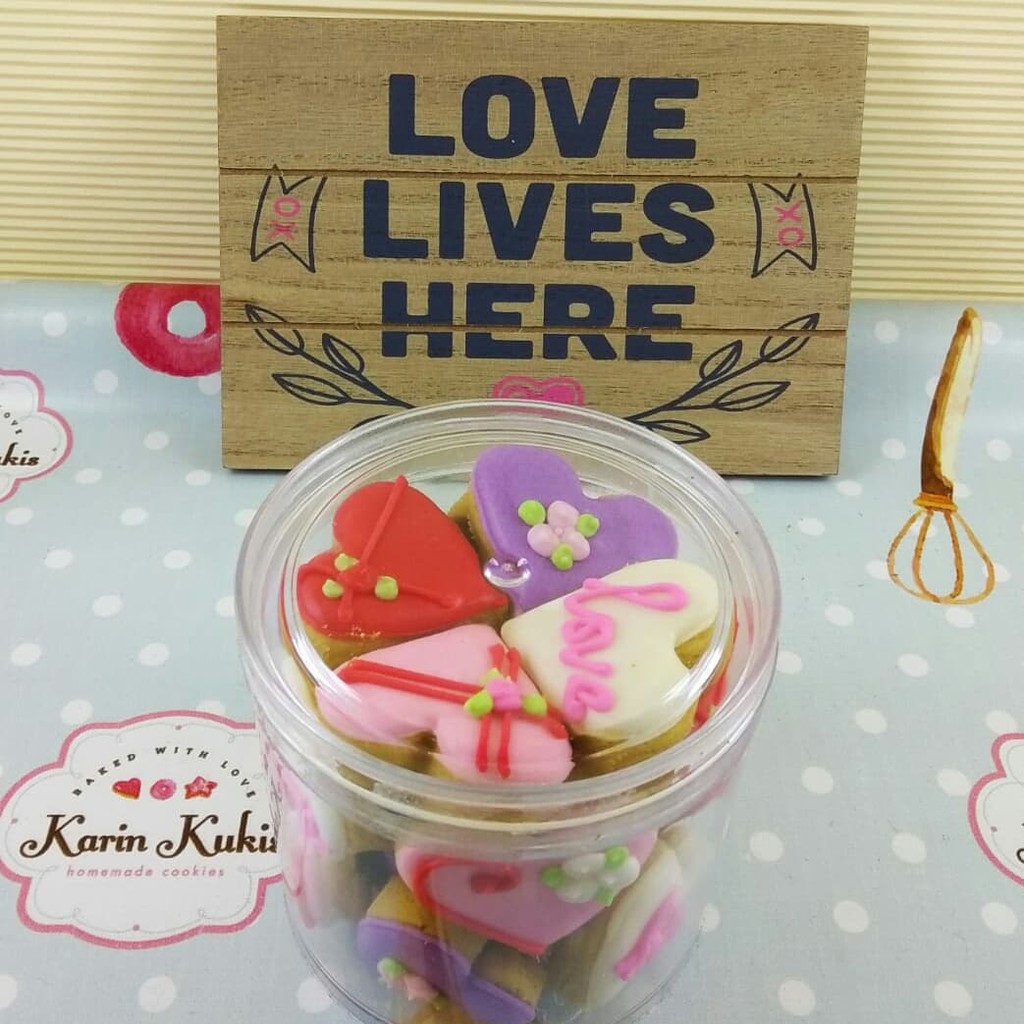 Jual Kukis Hias, Kukis Karakter, Fancy Cookies, Hampers Valentine 250 ...