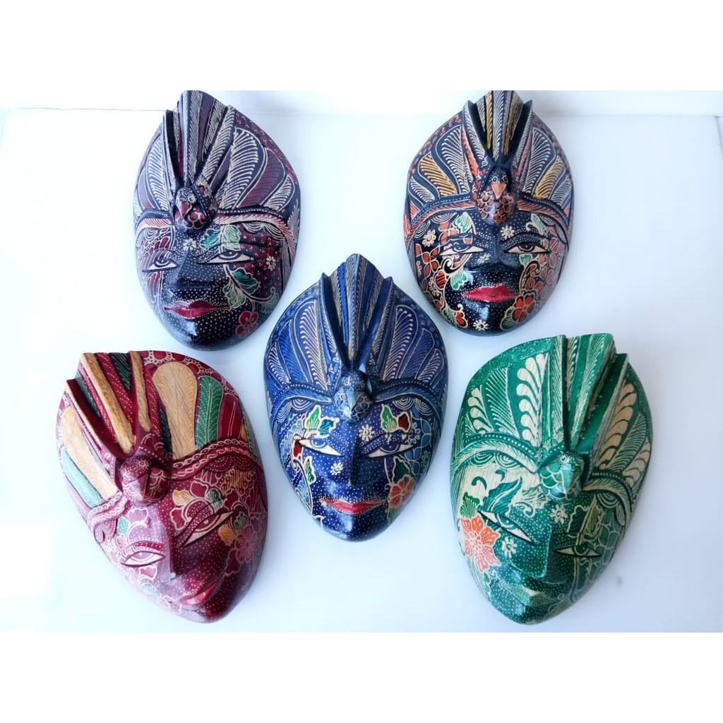 Jual TOPENG BATIK KAYU - TOPENG MERAK PANJI - HOME DECOR - HIASAN ...