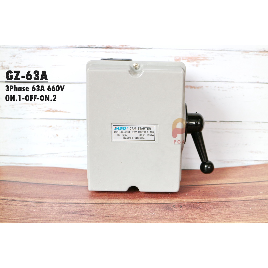 Jual GZ 63A COS CHANGE OVER SWITCH/ OHM SAKLAR 63A / 3 PHASE ON.1-OFF ...
