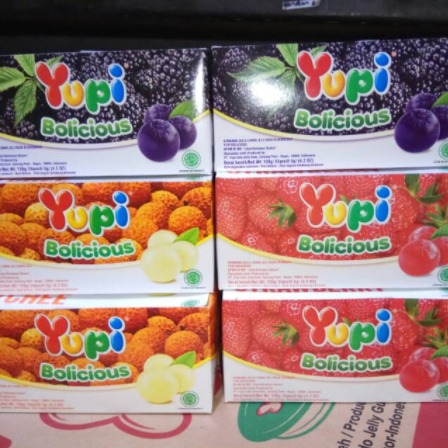 Jual Permen kekinian Permen yupi kenyal Yupi Bolicious 1box isi 24pcs ...