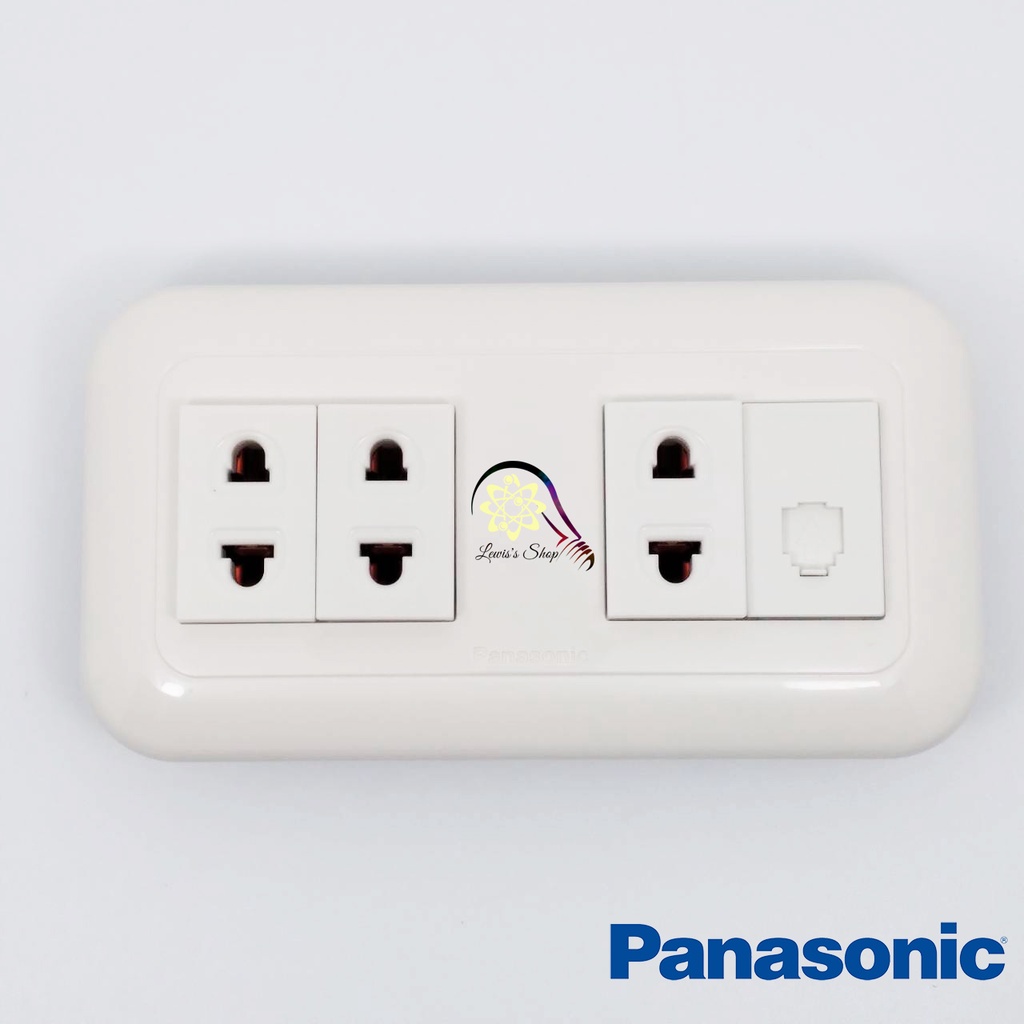 Jual Panasonic Stop Kontak Triple WEJ10919 Outlet Telepon WEJ2164 Wide ...