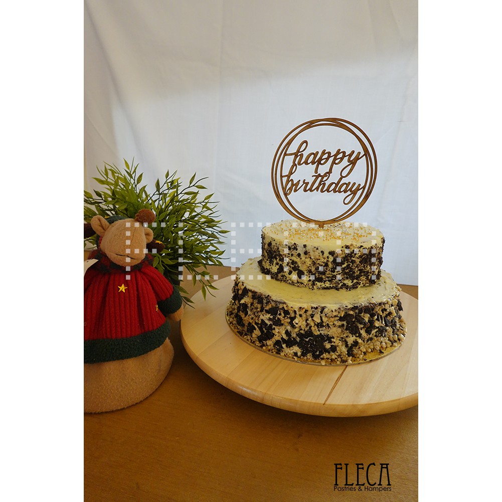 Jual KUE TART SUSUN BIRTHDAY CAKE RED VELVET DARK CHOCOLATE COKLAT ...