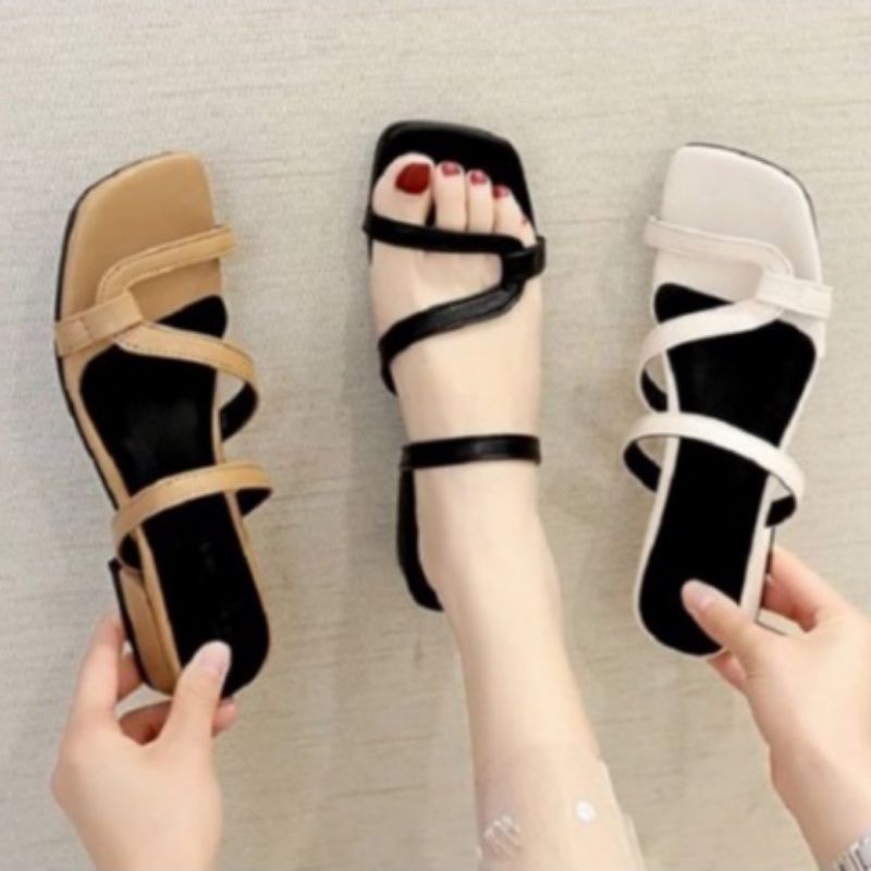 Jual DHEA01-SANDAL HELLS ,SANDAL HAK TAHU 3CM, SANDAL KEKINIAN, SANDAL ...