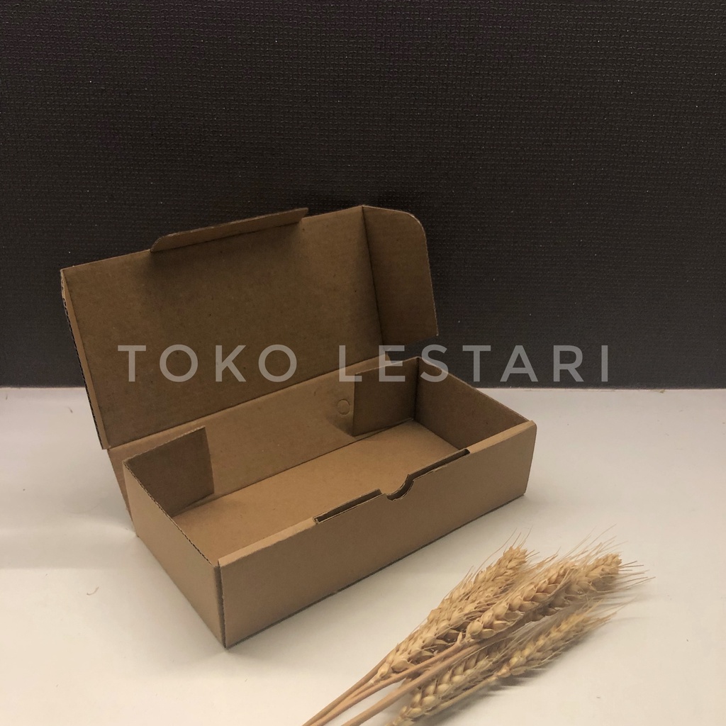 Jual Box Kardus E-Flute Coklat Untuk Packaging Olshop Sovenir Baju ...