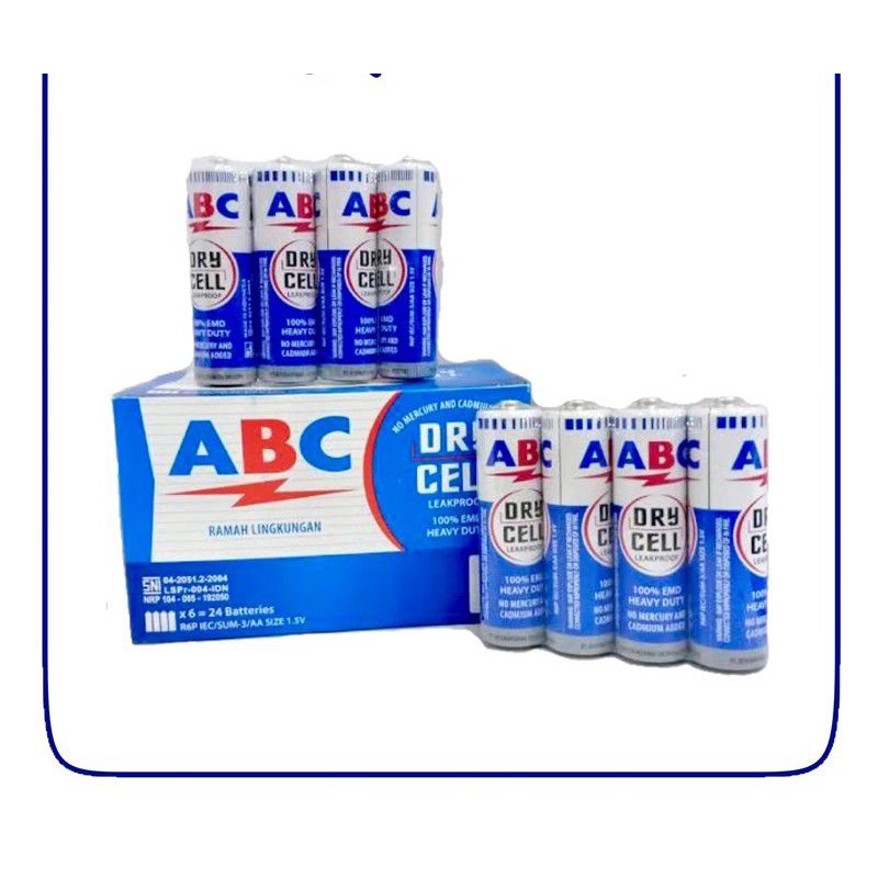 Jual Baterai ABC biru AA/Baterai ABC AA R6 | Shopee Indonesia