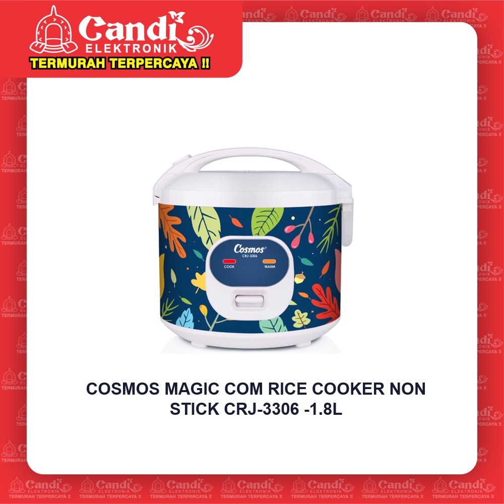 Jual COSMOS MAGIC COM RICE COOKER NON STICK CRJ-3306 -1.8L | Shopee ...