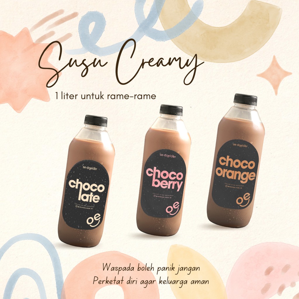 Jual Chocolate Creamy Milk no Coffee - 1 Liter | Shopee Indonesia
