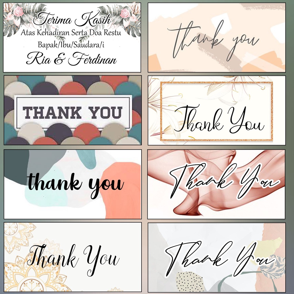 Jual UCAPAN TERIMA KASIH CUSTOM | Shopee Indonesia Jual UCAPAN TERIMA KASIH CUSTOM | Shopee Indonesia