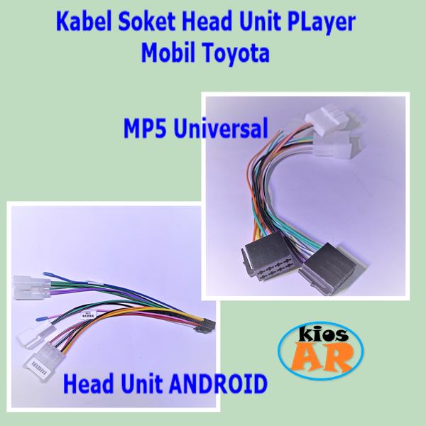 Jual Kabel Soket Head Unit Mobil Toyota PLug and PLay Android, MP5 ...