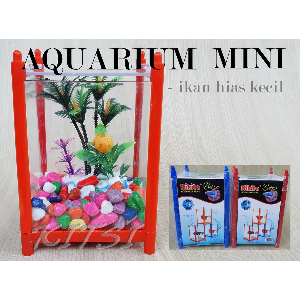 Jual Akuarium Kecil Akuarium Mini Ikan Hias Kecil Nikita Betta Mini ...