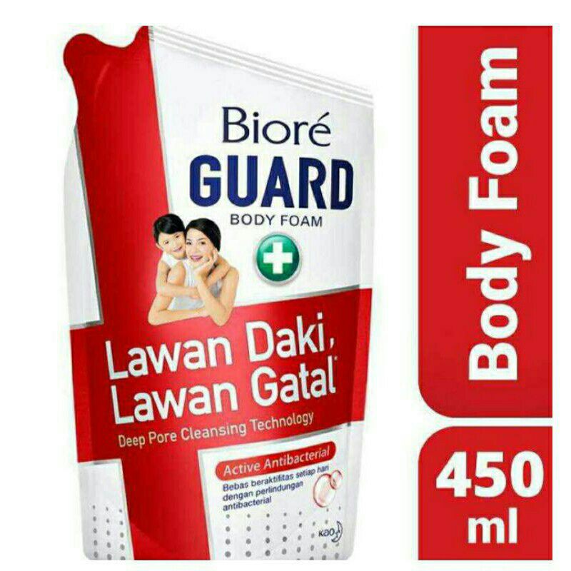 Jual BIORE BODY WASH FOAM REFILL BODYWASH GUARD LAWAN DAKI SABUN MANDI 250 450 ML | Shopee Indonesia