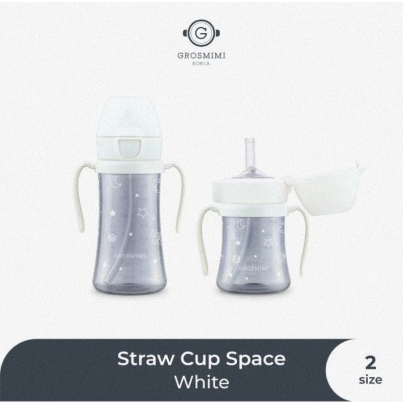 Jual Grosmimi PPSU Staw Bottle Space Edition (White)- Botol Minum Bayi & Anak | Shopee Indonesia
