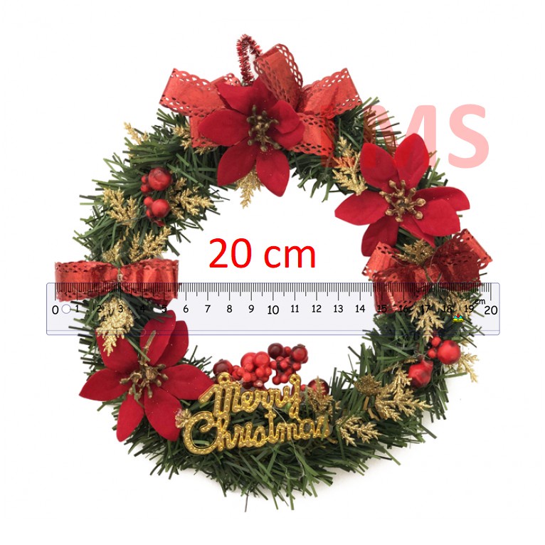 Jual ⚡COD⚡ KRANS MERRY CHRISTMAS WREATH UKURAN BESAR HIASAN NATAL ...