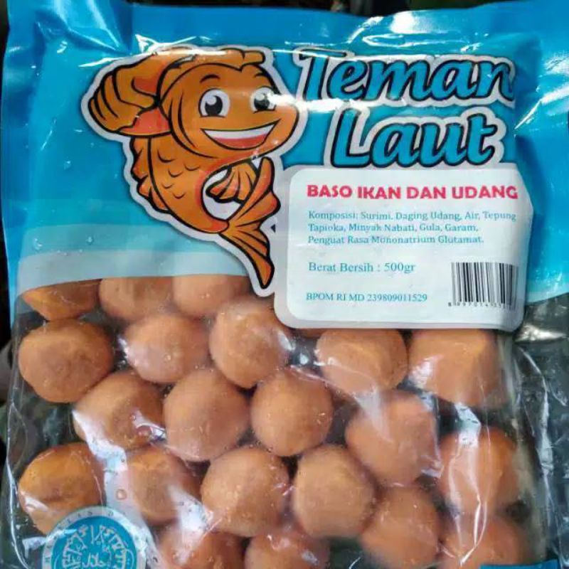 Jual Teman Laut Baso Ikan dan Udang 500gr / Bakso TL | Shopee Indonesia