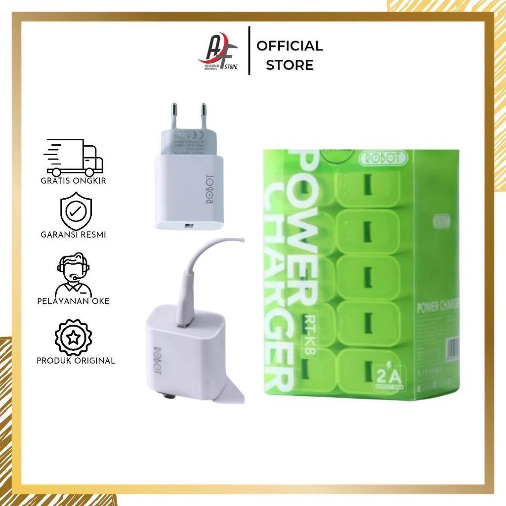 Jual Batok Adaptor Charger Robot RTK8 10W 2A ORIGINAL | Shopee Indonesia