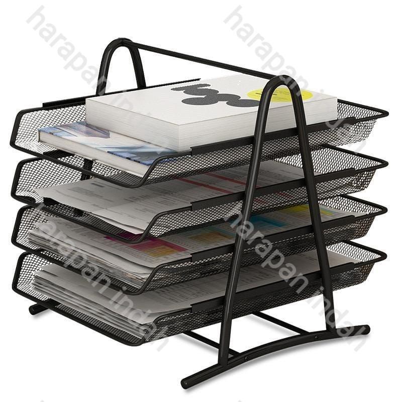 Jual Rak Dokumen Kertas Elevated Letter Tray Susun Besi | Shopee Indonesia