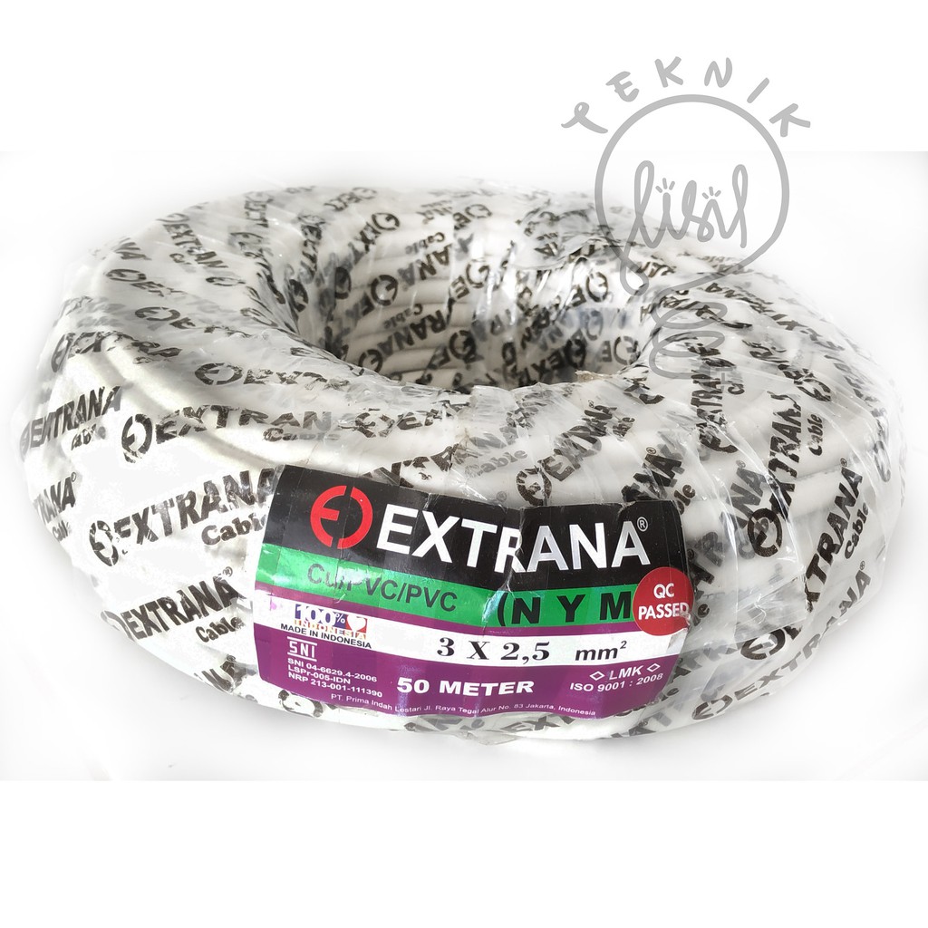 Jual KABEL EXTRANA NYM KAWAT LISTRIK 3 X 2.5 PER ROLL 50M KNE0204110AA ...