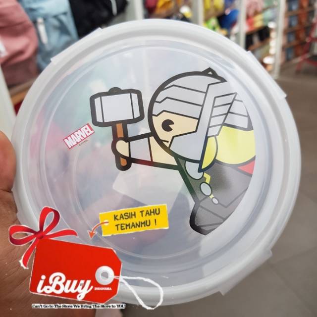 Jual Miniso Thor Lunch Box Bento Kotak Makan Bekal Bulat 1000ml ...