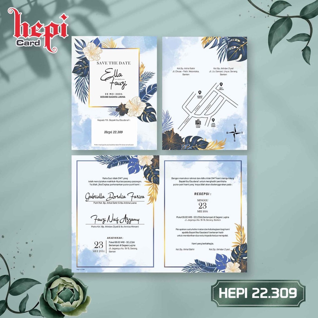 Jual HEPI 309 Blanko Undangan | Blangko Undangan | Undangan Murah ...