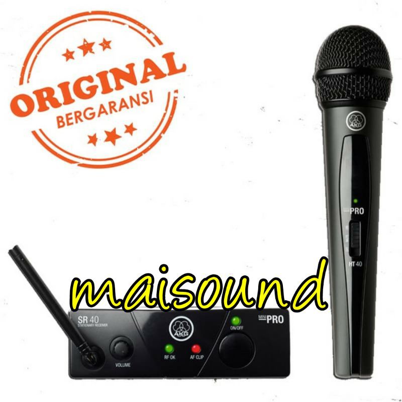 Jual MIC WIRELESS AKG WMS 40 PRO MINI ORI MICROPHONE AKG WMS40 SINGLE ...