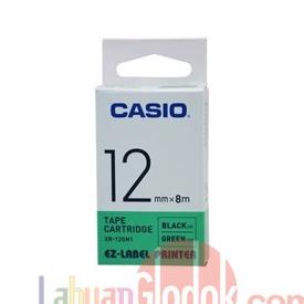 Jual Label Printer Xr-12We1 2Mm Black On White Tape Label Casio/Casio ...
