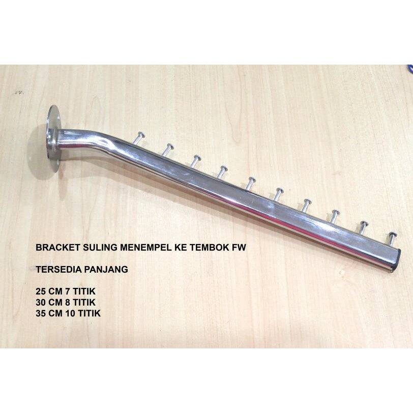 Jual Bracket Suling 35cm 10 Titik Tembok / Bracket Display | Shopee ...