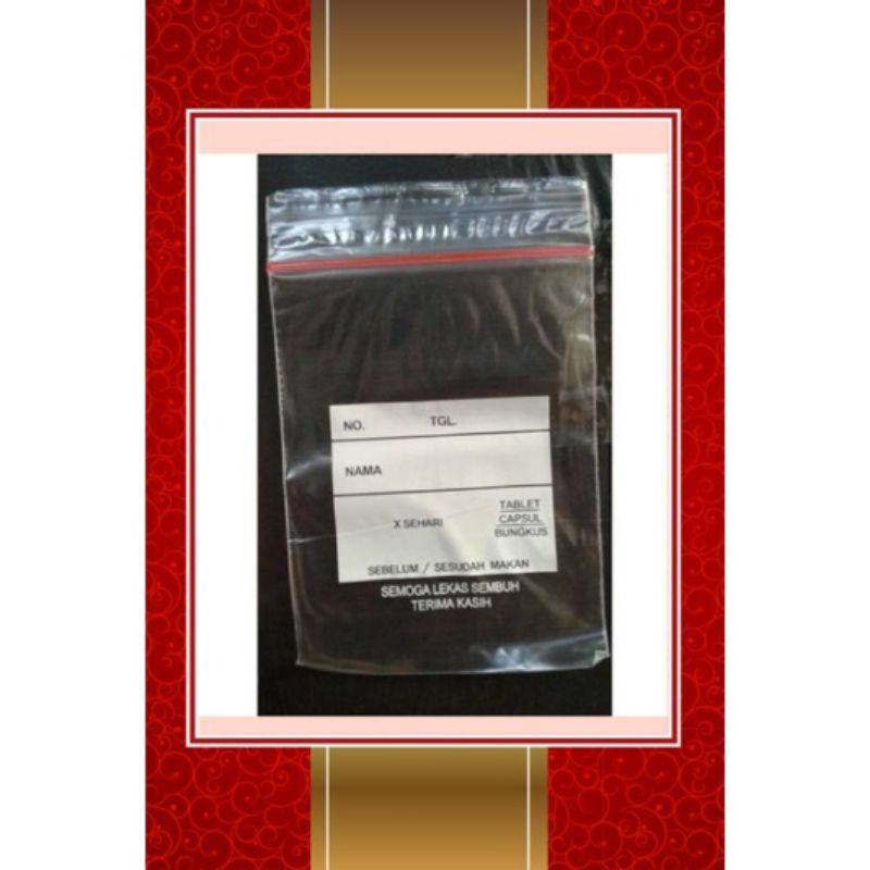 Jual PLASTIK KLIP OBAT 13 X 8 BENING _ PER PACK ISI 100 PCS | Shopee ...