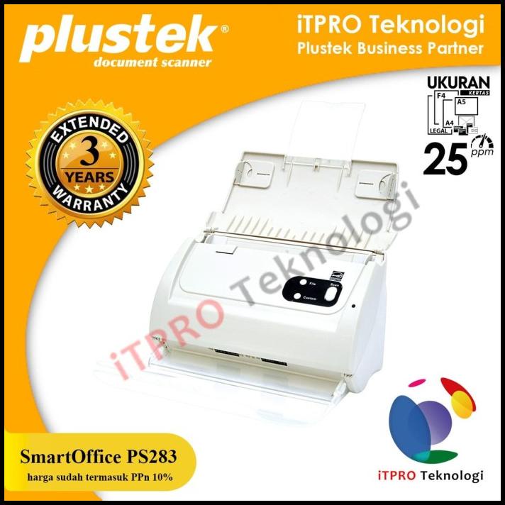 Jual Scanner Plustek Smartoffice Ps283 25 Lembar Per Menit | Shopee ...