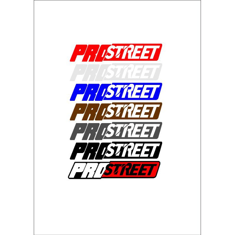 Jual STICKER PROSTREET NEED FOR SPEED CUTTING | Shopee Indonesia
