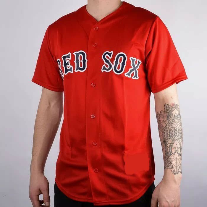 Jual Jersey Baseball Custom Ell Smith Merah Original | Shopee Indonesia