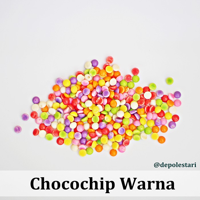 Jual Lagie Choco Chip Warna Rainbow 1/2 Bulat | Shopee Indonesia