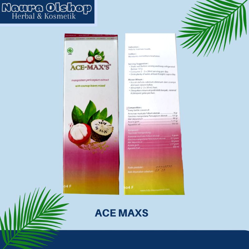 Jual ACE MAXS | EKSTRAK KULIT MANGGIS DAN DAUN SIRSAK | Shopee Indonesia