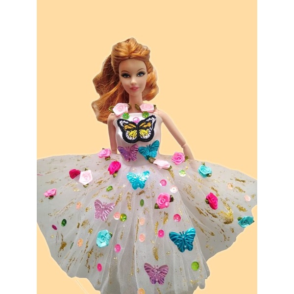 Jual gaun pesta barbie/baju barbie/gaun barbie/dress barbie/barbie ...