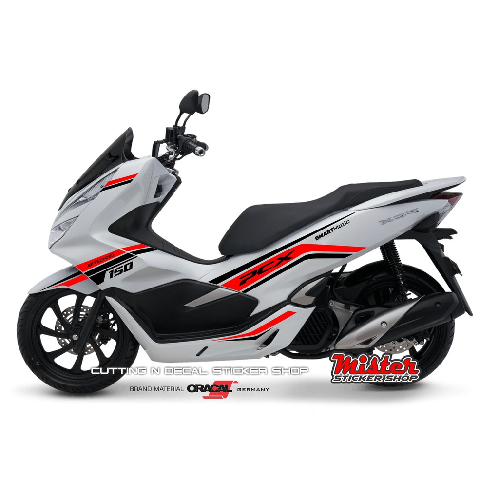 Jual STIKER HONDA PCX PUTIH CUTTING STICKER VARIASI SM | Shopee Indonesia
