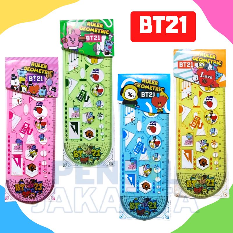 Jual Penggaris Geometri Garisan Busur Pola Bangun Datar 20 Bentuk [Ecer ...