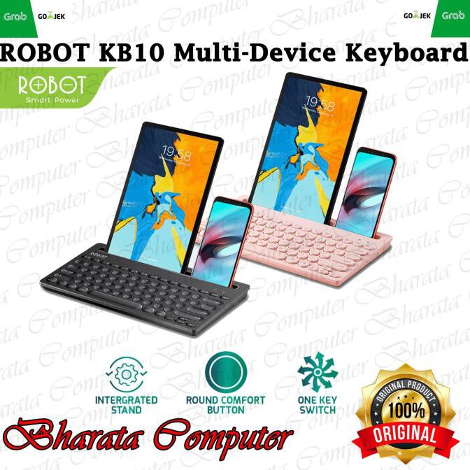 Jual ROBOT KB10 Multi-Device Bluetooth & 2.4G Wireless Keyboard ...