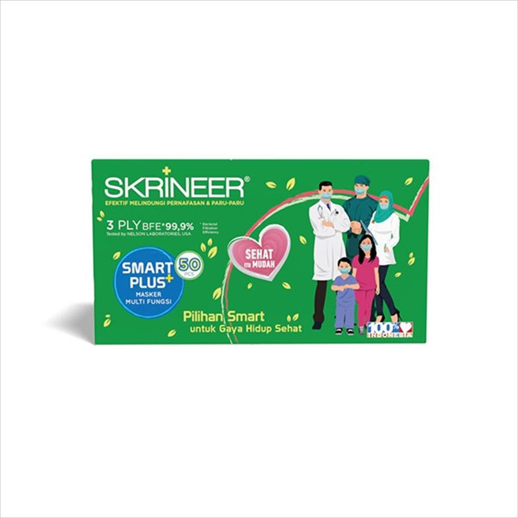 Jual SKRINEER Masker Earloop Smart Plus 3Ply | Shopee Indonesia