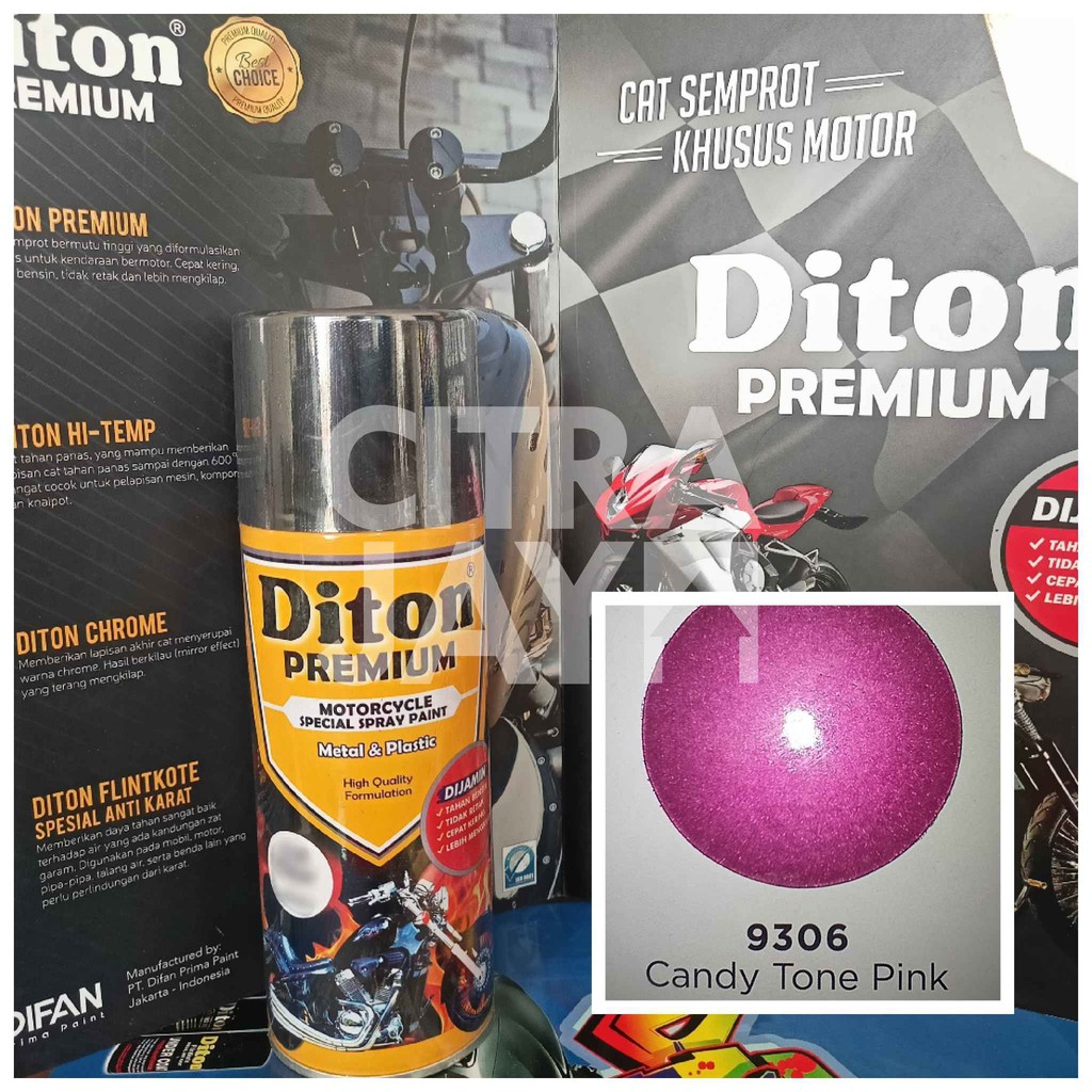 Jual Diton premiun candy tone pink 9306 tahan bensin cat semprot pilok ...