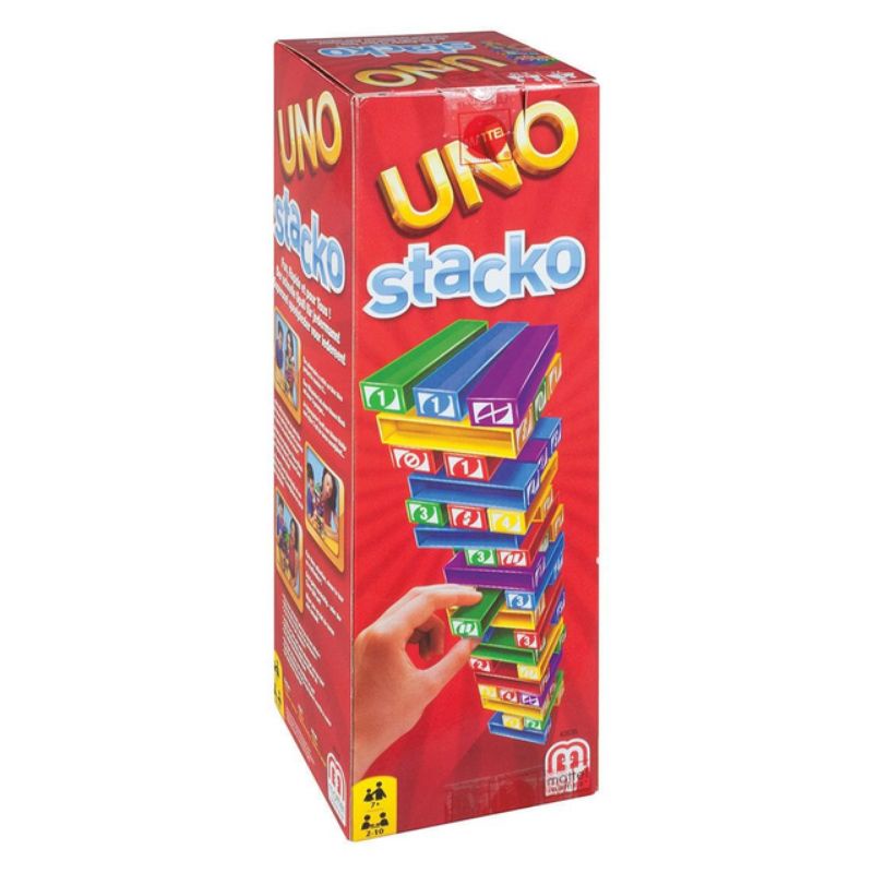 Jual UNO STACKO / MAINAN BALOK SUSUN TOWER STACKO / BOARD GAMES UNO ...
