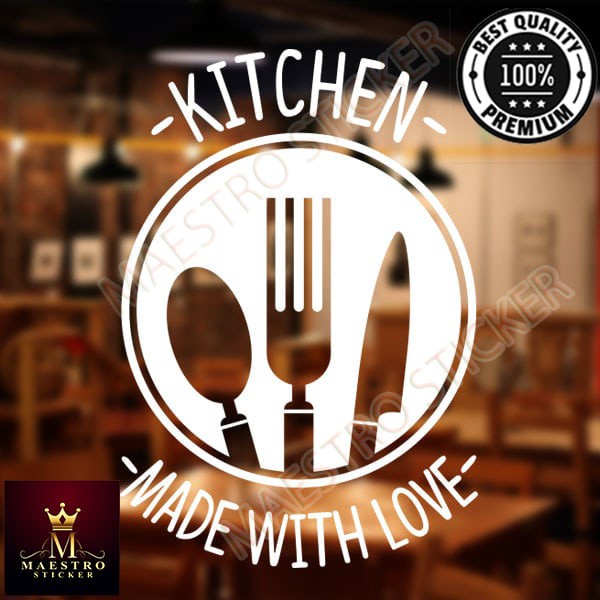 Jual Stiker Kitchen Made Dinding Kaca Pintu Dapur Resto Cafe Kantin ...