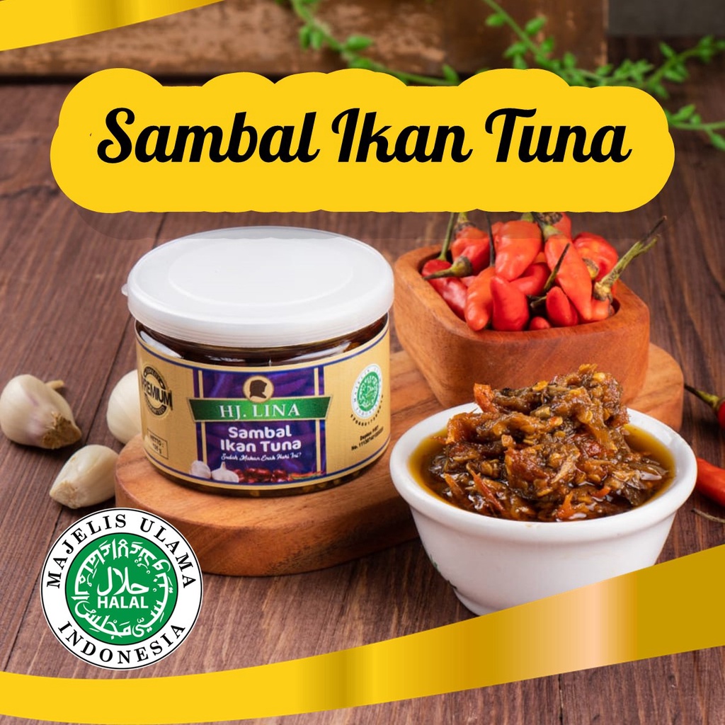 Jual Sambal Ikan Tuna Khas Hj. Lina 135gr | Shopee Indonesia