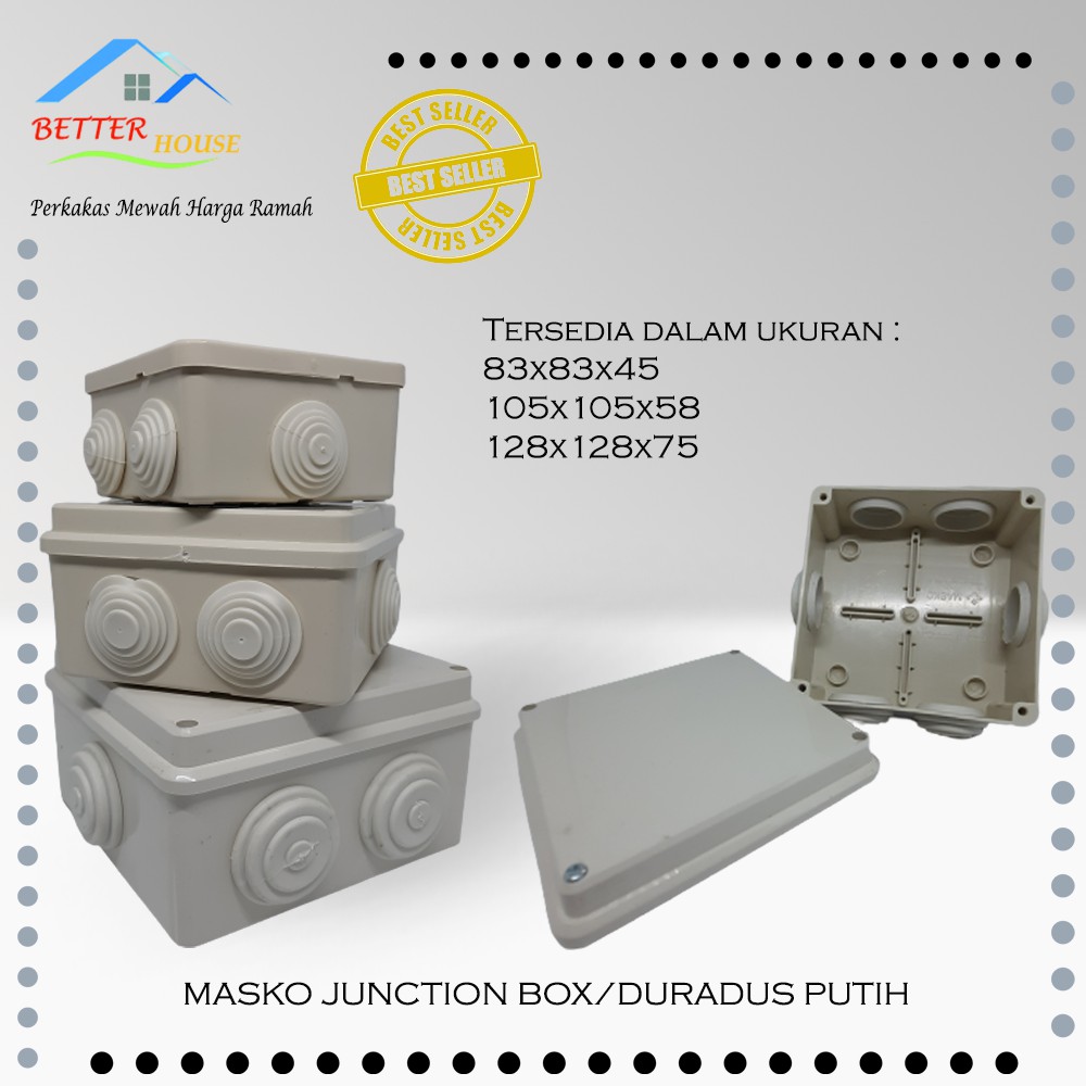 Jual JUNCTION BOX MASKO Dorados duradus Masko Putih | Shopee Indonesia