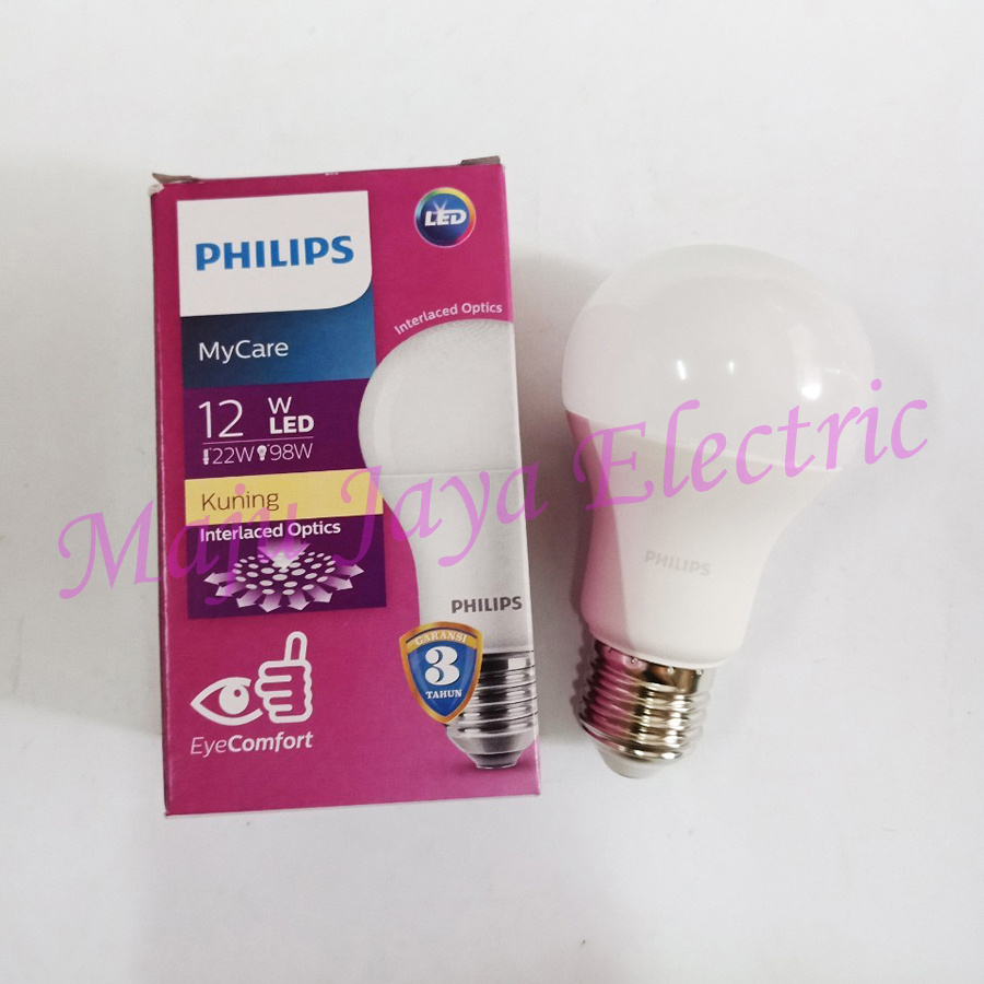 Jual Bohlam Lampu LED Philips 12 w Watt Kuning Warm White 12w 12Watt | Shopee Indonesia